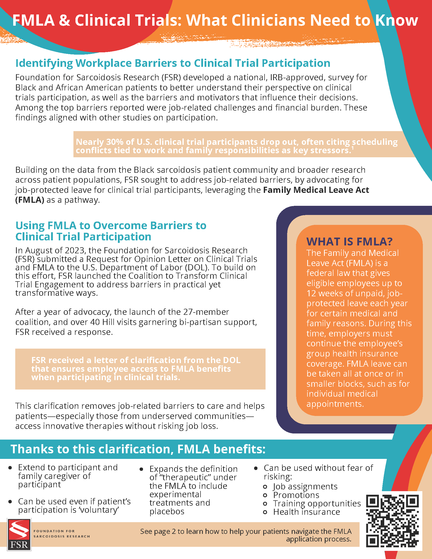 FMLA for Clinical Trials Participation — Foundation for Sarcoidosis ...